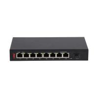 China 9 Port 2.5G Unmanaged PoE Switch With Uplink SFP+ Fiber Port For Surveillance Systems for sale