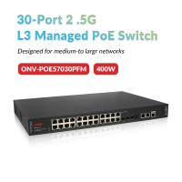 China Enterprise 30 Port 2.5G Managed PoE Switch With 240Gbps Switching Capacity for sale