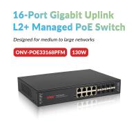 China 16 Port Gigabit Managed PoE Switch IEEE802.3af IEEE802.3at for Enterprise Networks for sale