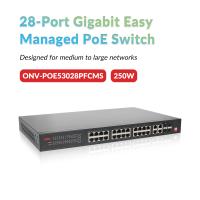 China 28 Port Gigabit Poe Managed Switch 30W Per Port With 56Gbps Switching Capacity for sale