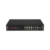 China 12 Port Gigabit PoE Switch Unmanaged With 30W PoE Per Port 24Gbps Switching Capacity for sale