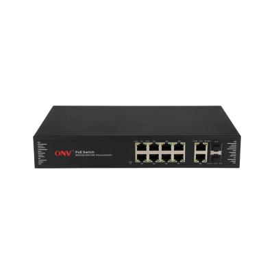 China 12 Port Gigabit PoE Switch Unmanaged With 30W PoE Per Port 24Gbps Switching Capacity for sale