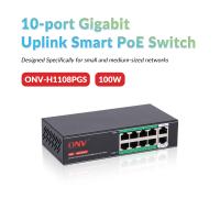 China 10 Port Gigabit Uplink Smart PoE Switch With 30W PoE+ Power And Watchdog Function for sale