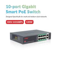 China Unmanaged 10 Port Gigabit PoE Switch 30W Per Port For Enterprise Networks for sale