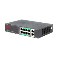China Unmanaged 10 Port Gigabit PoE Switch 30W Per Port For Enterprise Networks for sale