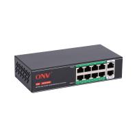 China 10 Port Smart Gigabit PoE Switch Unmanaged With 10×10/100/1000M RJ45 Ports for sale