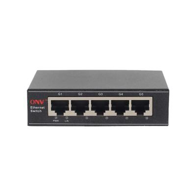 China 5 Port Gigabit Unmanaged Ethernet Switch Zero Configuration Shock Resistant for sale