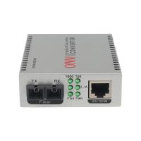 China Steel Housing 2 Port Gigabit Optical Fiber Converter With 1.25G SC Fiber Port for sale