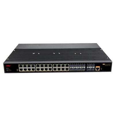 China 36-port 10G uplink managed industrial Ethernet switch with 176Gbps switching capacity for sale