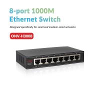 China Metal Housing 8 Port Gigabit Ethernet Switch 16Gbps Switching Capacity Fanless Design for sale