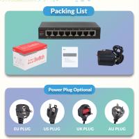 China Metal Housing 8 Port Gigabit Ethernet Switch 16Gbps Switching Capacity Fanless Design for sale