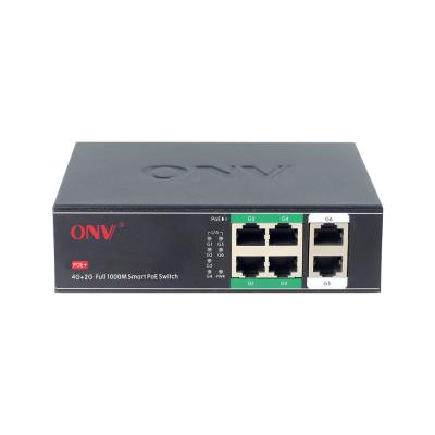 China Commercial Grade 6 Port Gigabit PoE Switch With IEEE802.3af/At Support for sale