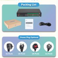 China 18 Port Gigabit PoE Switch Unmanaged With 30W Per Port Plug And Play Design for sale