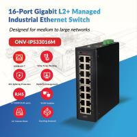 China 16 Port Gigabit Managed Industrial Ethernet Switch With L2+ Network Management for sale