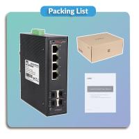 China 8 Port Gigabit Managed Industrial Ethernet Switch Fanless Cooling DIN Rail Mounting for sale