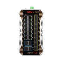 China 24-Port Gigabit Industrial PoE Switch L2+ Network Management Fanless Cooling for sale