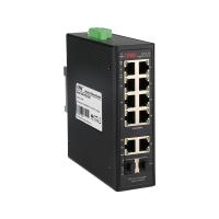 China 12 Port Gigabit Industrial Ethernet Switch With SFP Fiber Ports Plug And Play Operation for sale