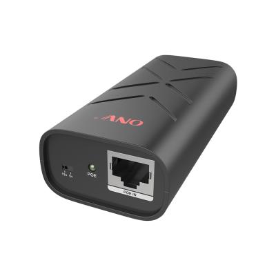 China Gigabit PoE splitter with Gigabit speed adaptive IEEE802.3 af/at compliant and 5V/12V output voltage selector for sale