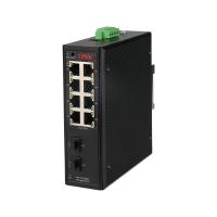 China 10 Port Gigabit Easy Managed Industrial Ethernet Switch With SFP Fiber Ports for sale