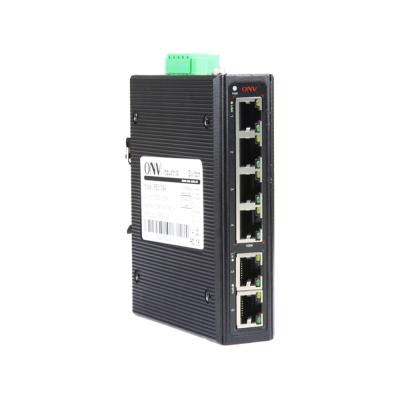 China 6 Port 10/100M Industrial Ethernet Switch Unmanaged Plug And Play Operation for sale