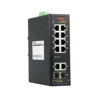 China 12 Port Gigabit Uplink Industrial Ethernet Fiber Switch Unmanaged No Configuration for sale