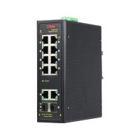 China 12 Port Gigabit Uplink Industrial Ethernet Fiber Switch Unmanaged No Configuration for sale