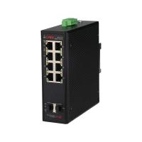 China 10 Port Gigabit Industrial PoE Switch With 8*10/100/1000 Base-T PoE Ports for sale