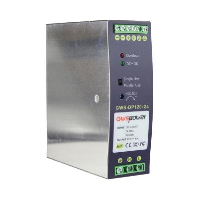 China 120W 24V DIN Rail Industrial Power Supply with Corrosion Resistant Metal Enclosure for sale