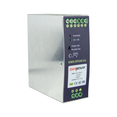 China 240W 24V High Efficiency DIN Rail Industrial Power Supply for Automation and Control Systems for sale