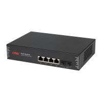 China 6-port Gigabit Easy Managed PoE Switch with SFP Fiber Ports and 30W Power per Port for sale