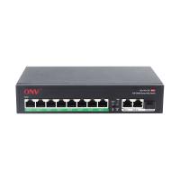 China 11 Port Unmanaged Gigabit PoE Switch With 30W PoE+ And SFP Fiber Uplink for sale