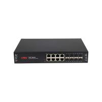 China 16-port Gigabit Easy Managed PoE Switch with SFP Fiber Ports and 30W per Port for sale