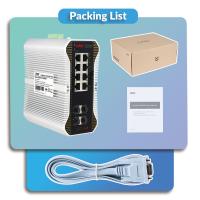 China 2.5G Managed Industrial BT PoE Switch with 90W PoE and L3 Network Management for sale