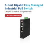 China 6-port Gigabit Industrial PoE Switch with 30W PoE and SFP Fiber Ports for Easy Managed Networks for sale