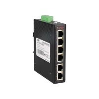 China 6-port Gigabit Industrial PoE Switch with 30W per Port and DIN Rail Mountable for sale