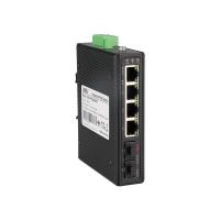 China 6-port Gigabit Industrial PoE Switch with 30W per Port and Unmanaged Operation for sale