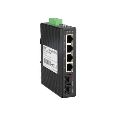 China 6-port Gigabit Industrial PoE Switch with 30W per Port and Unmanaged Operation for sale