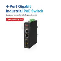 China 4-port Gigabit Industrial PoE Switch with 30W per Port Power for Reliable Network Connectivity for sale