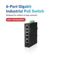 China 6-port Gigabit Industrial PoE Switch with 30W per Port and Gigabit Access for High-Speed Networking for sale