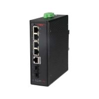 China 6-port Gigabit L2+ Managed Industrial PoE Switch with IEEE 802.3af/at Support for sale