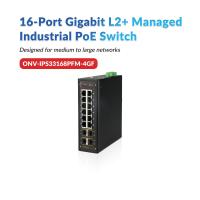 China 16-port Gigabit Managed Industrial PoE Switch with 30W per Port and 52Gbps Switching Capacity for sale