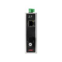 China 2-port 10/100M Industrial PoE Switch with SC Fiber Port and IEEE 802.3af/at Support DIN Rail Mountable for sale