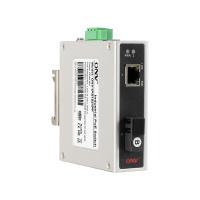 China 2-port 10/100M Industrial PoE Switch with SC Fiber Port and IEEE 802.3af/at Support DIN Rail Mountable for sale