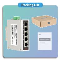 China 5-port Gigabit Industrial PoE Switch with IEEE 802.3af/at and 30W per Port for sale
