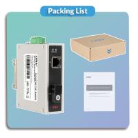 China 2-Port Gigabit Industrial PoE Switch with 30W PoE Power 1.25G SC Fiber Port and DIN Rail Mountable for sale