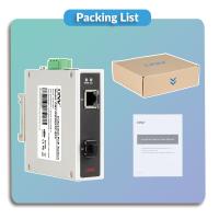 China 2-Port Gigabit Industrial PoE Switch with 30W PoE Power, SFP Fiber Port, and DIN Rail Mounting for sale
