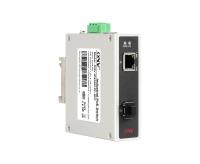 China 2-Port Gigabit Industrial PoE Switch with 30W PoE Power, SFP Fiber Port, and DIN Rail Mounting for sale