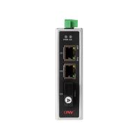 China 3-Port Gigabit Industrial PoE Switch with 30W PoE Power, 1.25G SC Fiber Port, and DIN Rail Mount for sale