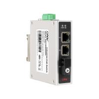 China 3-Port Gigabit Industrial PoE Switch with 30W PoE Power, 1.25G SC Fiber Port, and DIN Rail Mount for sale