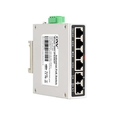 China 6-port Gigabit Industrial PoE Switch with IEEE 802.3af/at PoE Standard and 30W per Port for sale